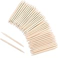 Amazon.com : 200 Pieces Orange Sticks for Nails Wood Cuticle Pusher ...