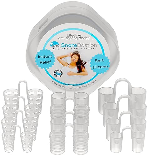 Nostril Opener by Snore Bastion -12 Nasal Dilators for Sleeping - Soft ...