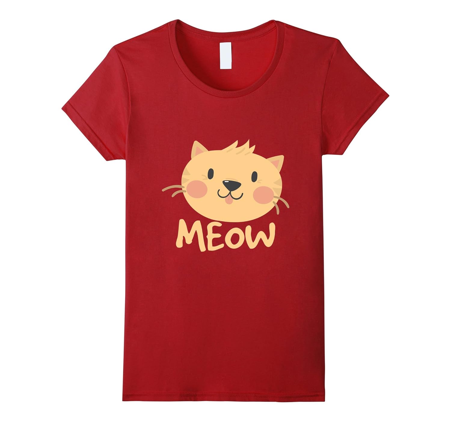 Cute Cartoon Cat T-Shirt Gift for Pet Lover Meow Kitten Tee-4LVS ...