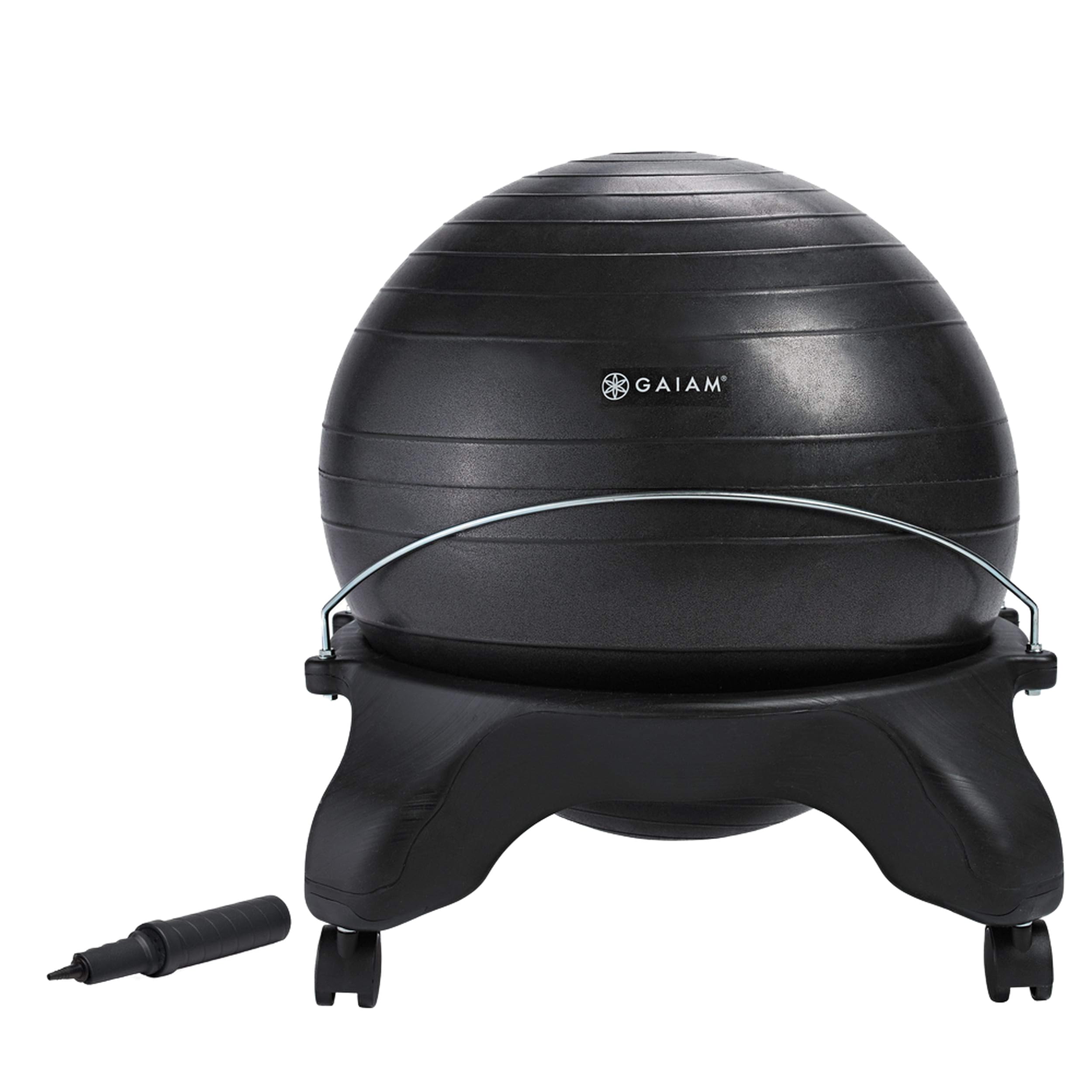 Gaiam Classic Backless Balance Ball Chair – Exercise Stability Yoga ...
