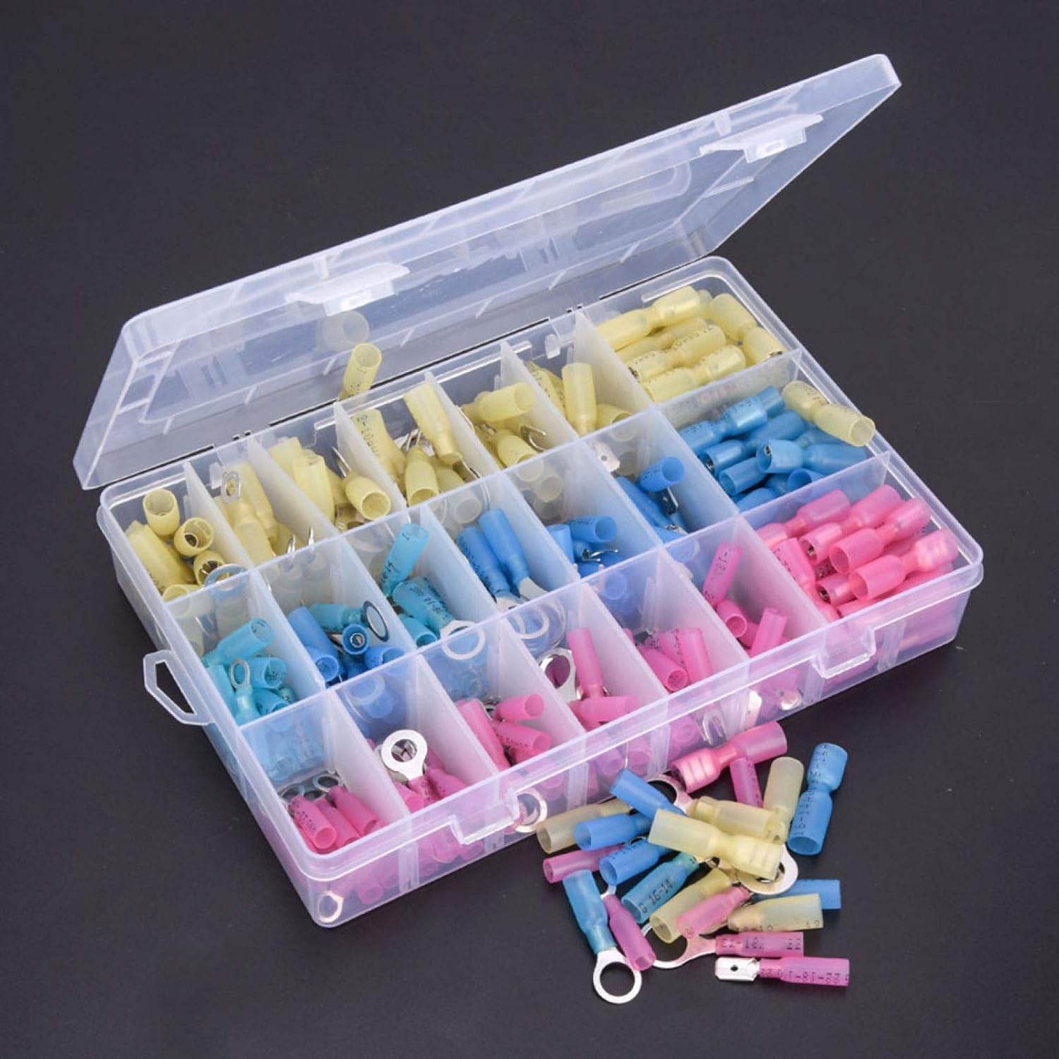 Heat Shrinkable Cable Connectors 240PCS Waterproof Thermal Insulating ...