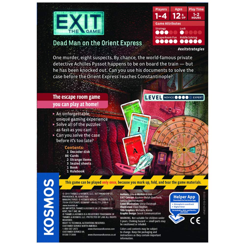 Mua Dead Man on The Orient Express | Exit: The Game - A Kosmos Game ...