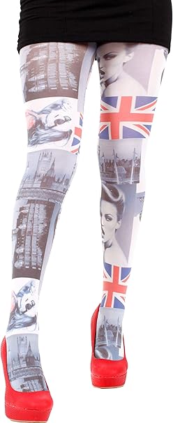Pamela Mann Collant grande taille anglais imprime London Life ...