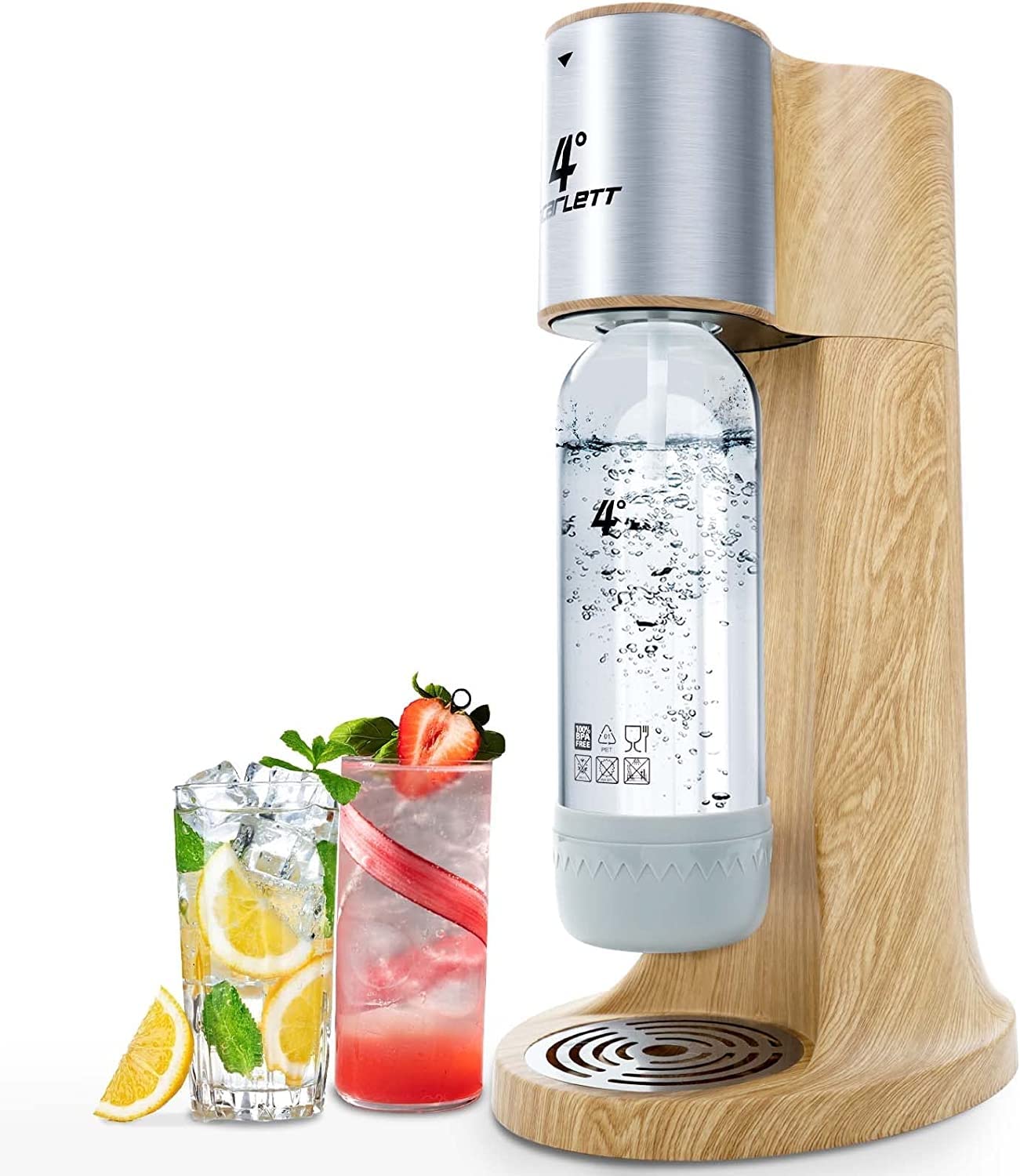 Mua 4° Sparkling Water Maker, Carbonated Water Machine and Soda Maker Machine for Home, with 1 ...