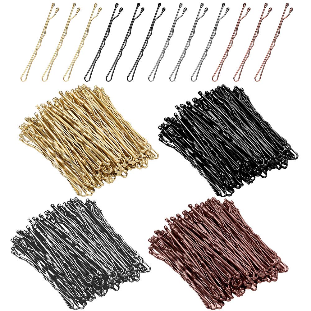 Firtink 400 Stück Haarnadeln U Haarnadel Metall Wellenform Haarklammern ...