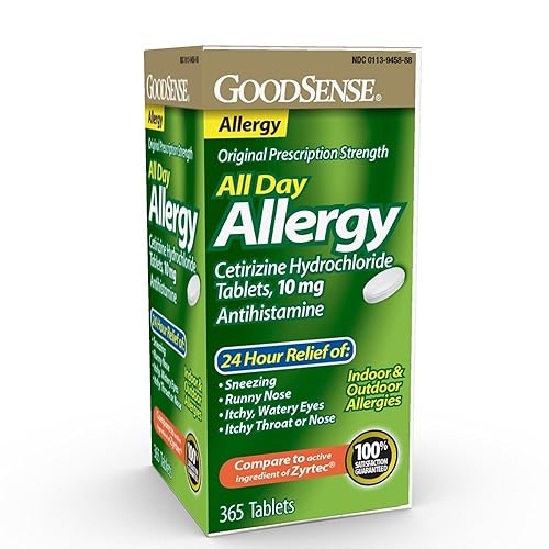 GoodSense All Day Allergy, Compare to Zyrtec, Cetirizine Hydrochloride ...