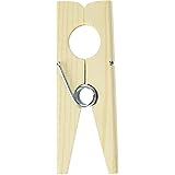 Pince à linge géante en bois - Grande pince à linge en bois 15x3,5cm ...