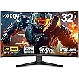 KOORUI 32 inch Curved Gaming Monitor - QHD (2560 x 1440) 2K Display, 170Hz 144Hz Monitor, 1500R ...