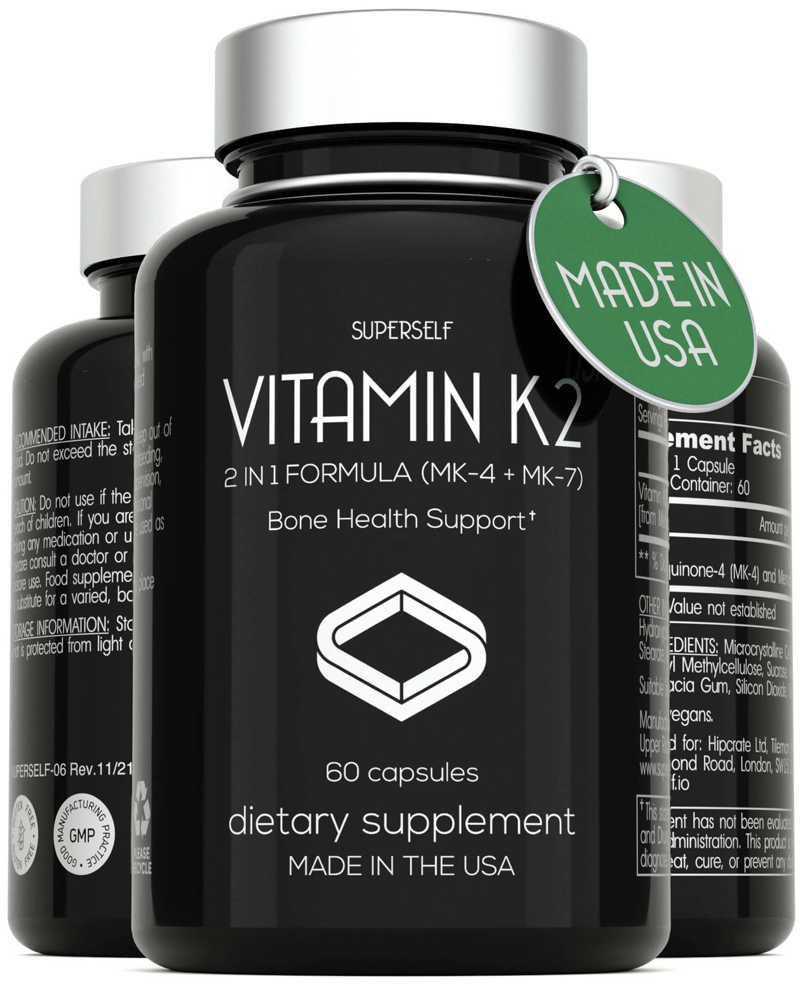 Mua SuperSelf Vitamin K2 Capsules 100 mcg - Vitamin K Complex MK-7 & MK ...