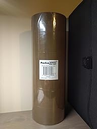 Packatape Brown Packaging Tape for Parcels and Boxes. This 6 roll pack ...