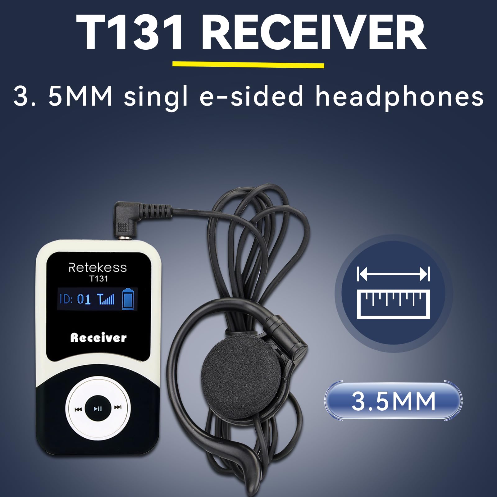 Mua T130 Tour Guide System, Wireless Tour Guide Headsets, Easy to Set ...