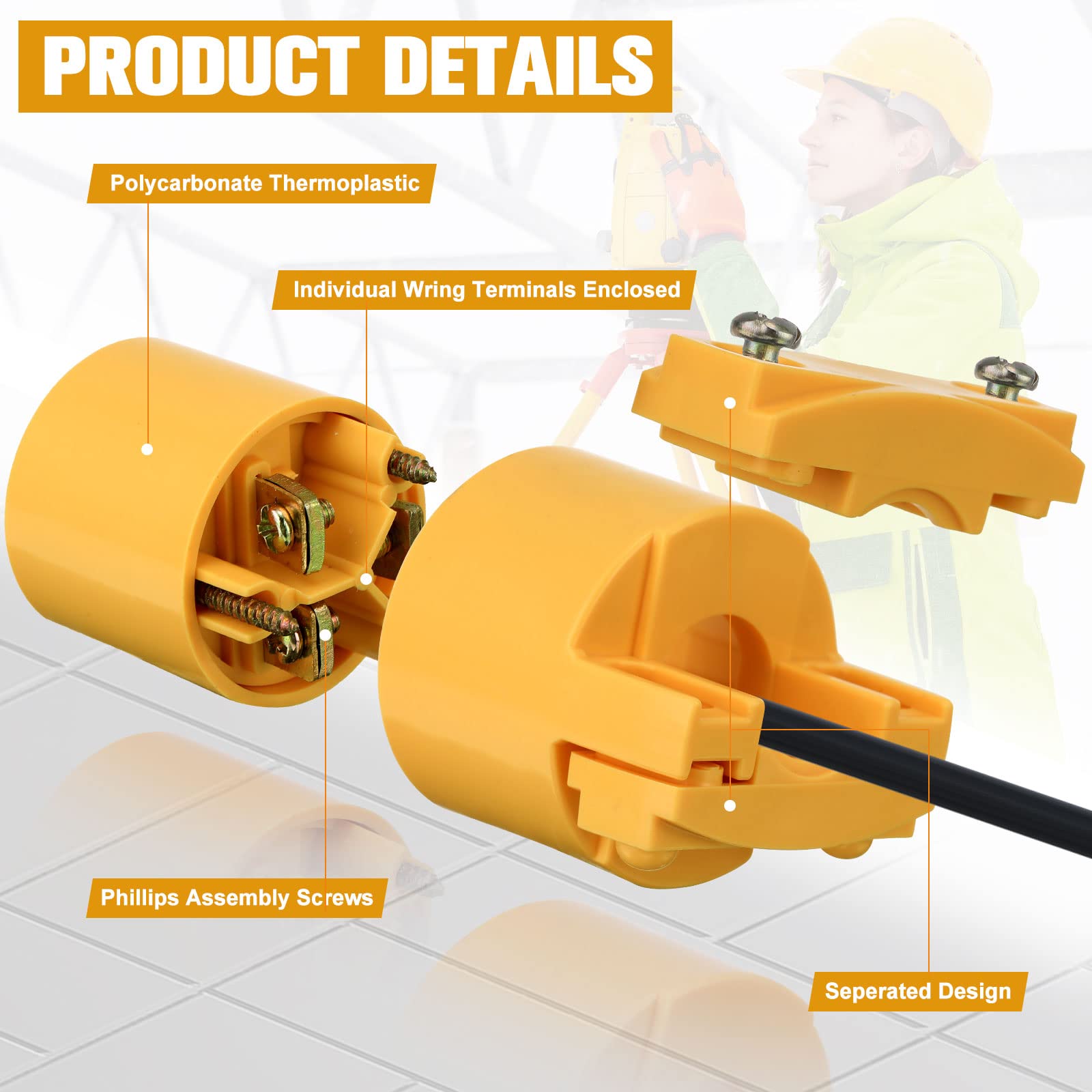 Mua Hoteam 12 Set Electrical Replacement Plug and Connector Set ...