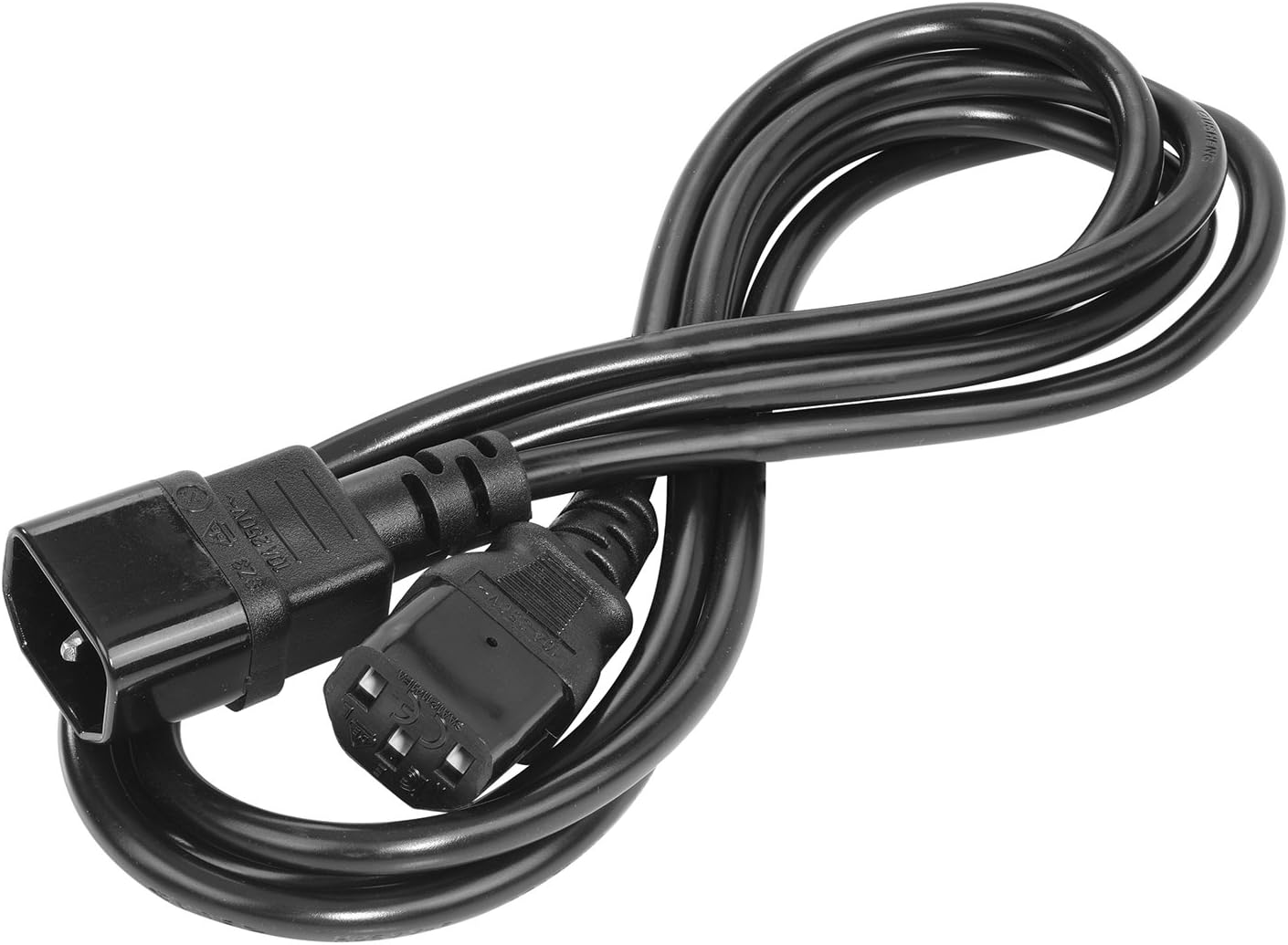 TPFNet 5 Pieces IEC Extension Cable – IEC Plug to IEC Coupling – 3m ...