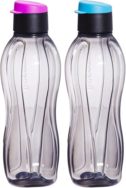Tupperware Eco - Botella de Agua con Tapa abatible, 310 ml, 2 Unidades ...