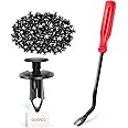 Amazon.com: GOOACC GRC-44 100PCS Nylon Bumper Rivet Clips for GM ...