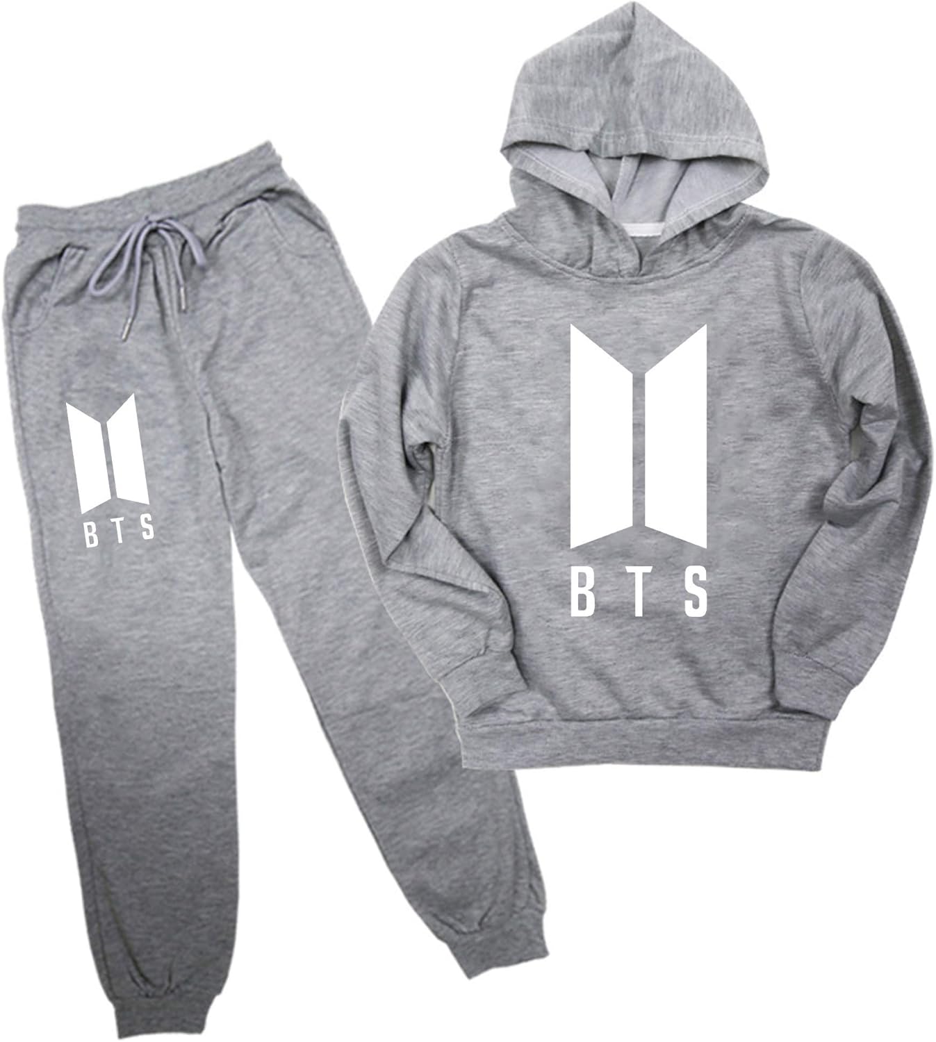 BTS Sudadera con capucha y pantalones deportivos unisex de 2 piezas ...