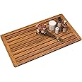 Amazon.com: Teak Shower Mat, 32"x18" Wood Bath Mat Non-Slip Bathroom ...