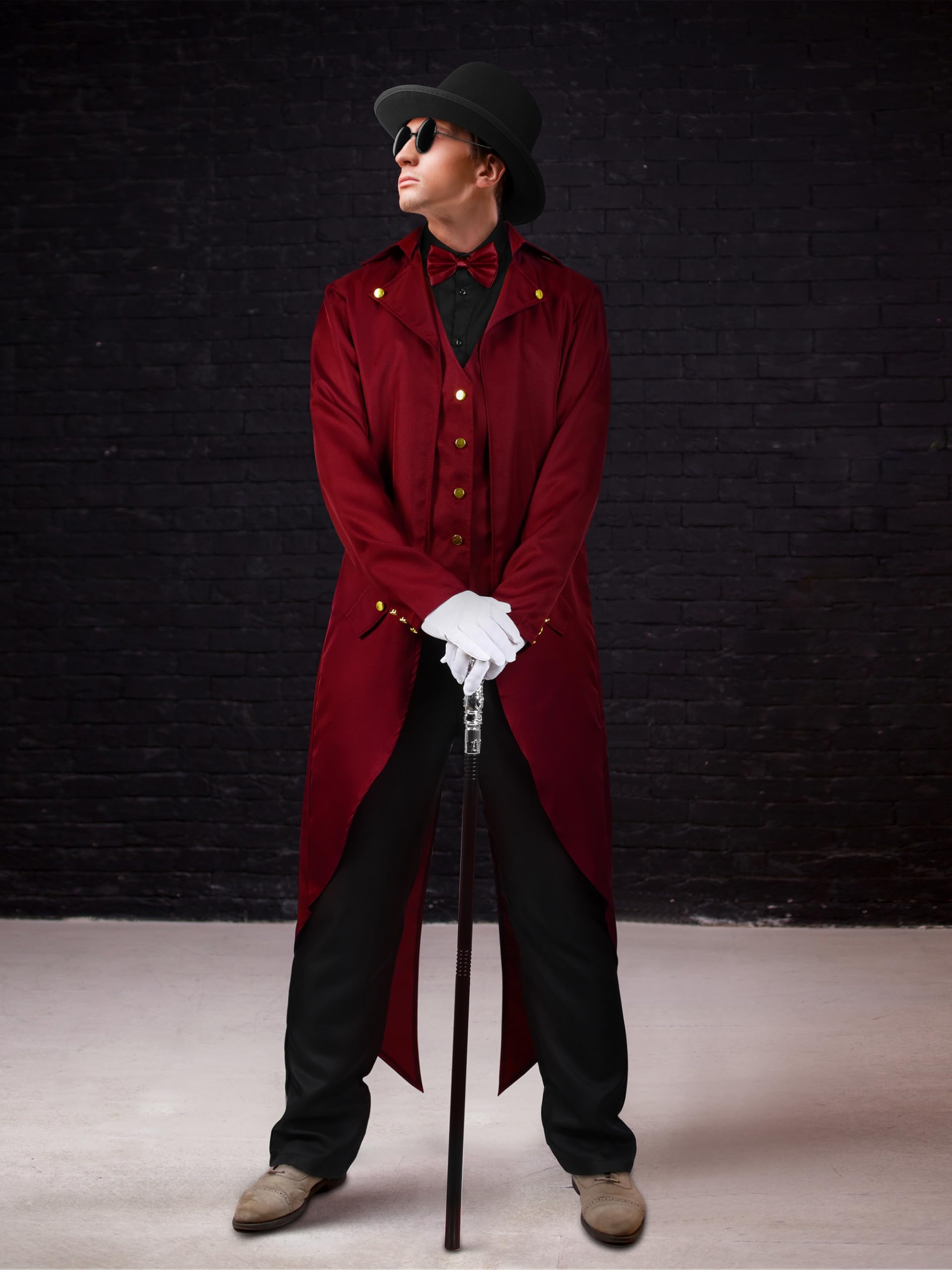 Mua RUODON Mens Medieval Vintage Tailcoat Jacket Halloween Costumes Set ...