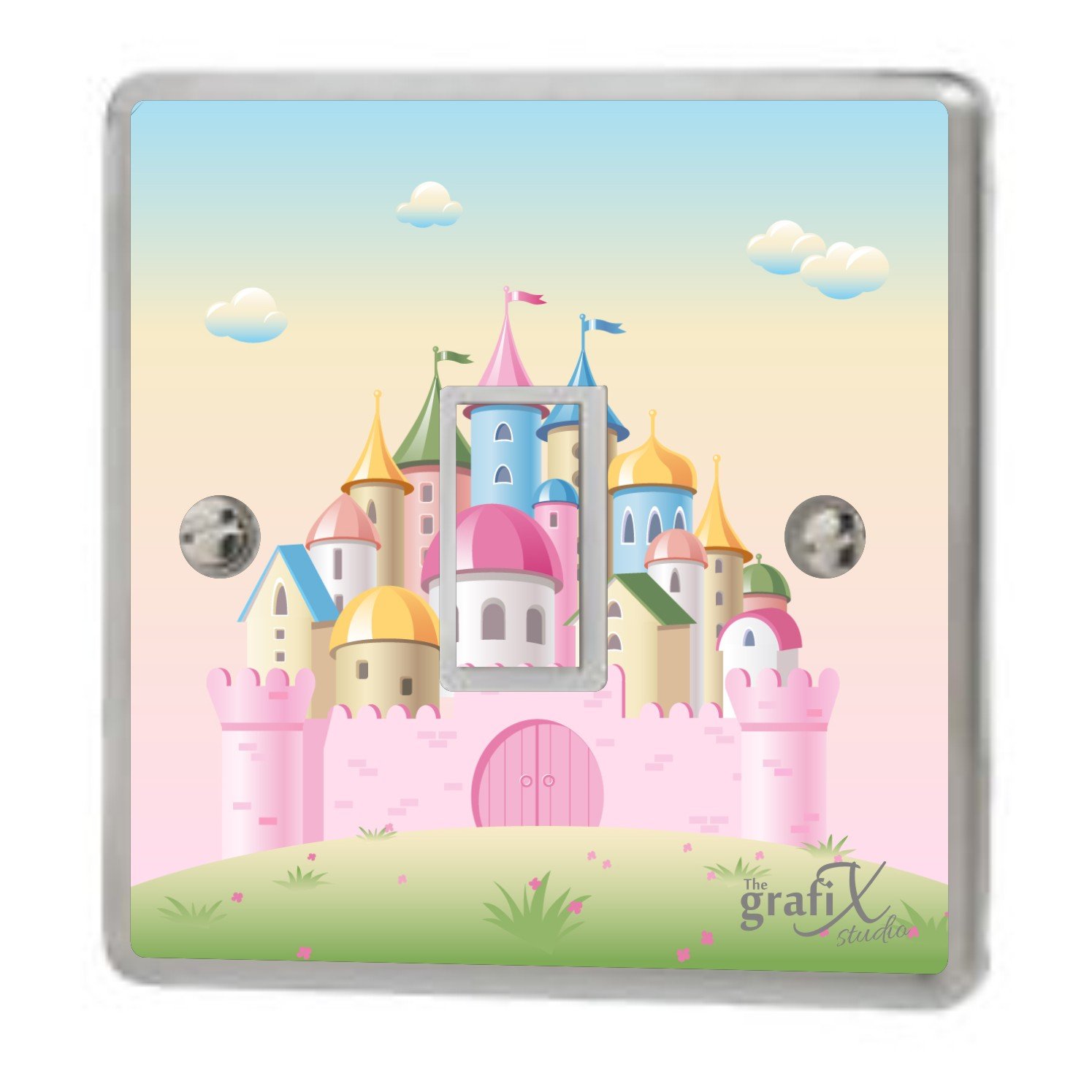 the grafix studio Princess Castle Light Switch Double Switch Plug ...