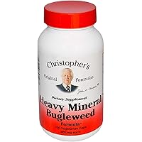 Amazon.com: Heavy Mineral Bugleweed Formula, 400 mg, 100 Vegetarian Caps, Christopher's Original ...
