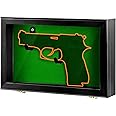 Amazon.com: Silipull Gun Display Case with Lock Wall Mount Wooden ...