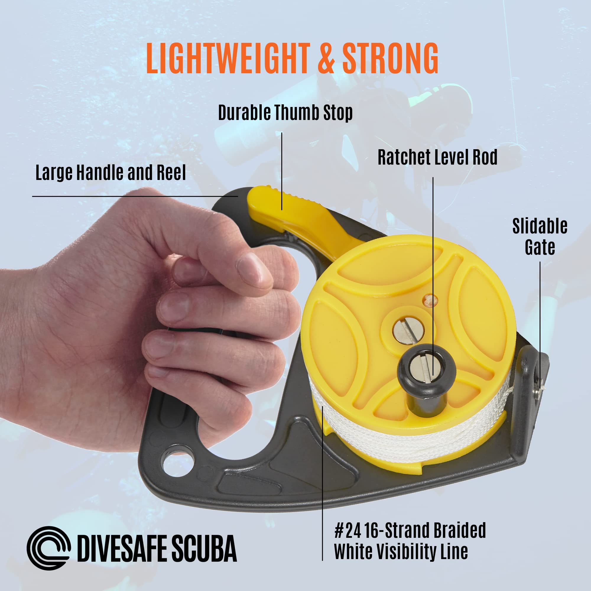 Mua DiveSmart Scuba Diving Reel with Thumb Stopper and High Visibility ...
