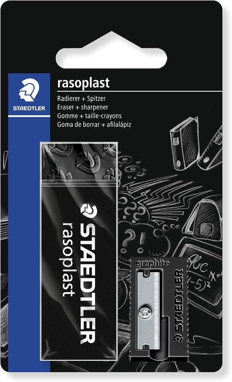 Amazon.com : Staedtler Rasoplast 5269-S1BK Eraser and Sharpener Set ...