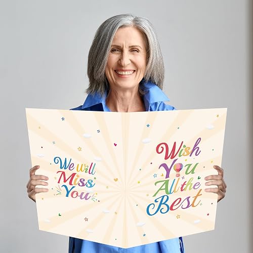 Large Farewell Card Greeting Card with Envelope 22 x 14 Inch,Goodbye ...