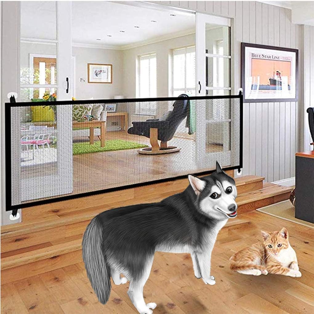 Nifogo Magic Gate Dog Safe Guard - Portable Folding Stair Gate Safe ...