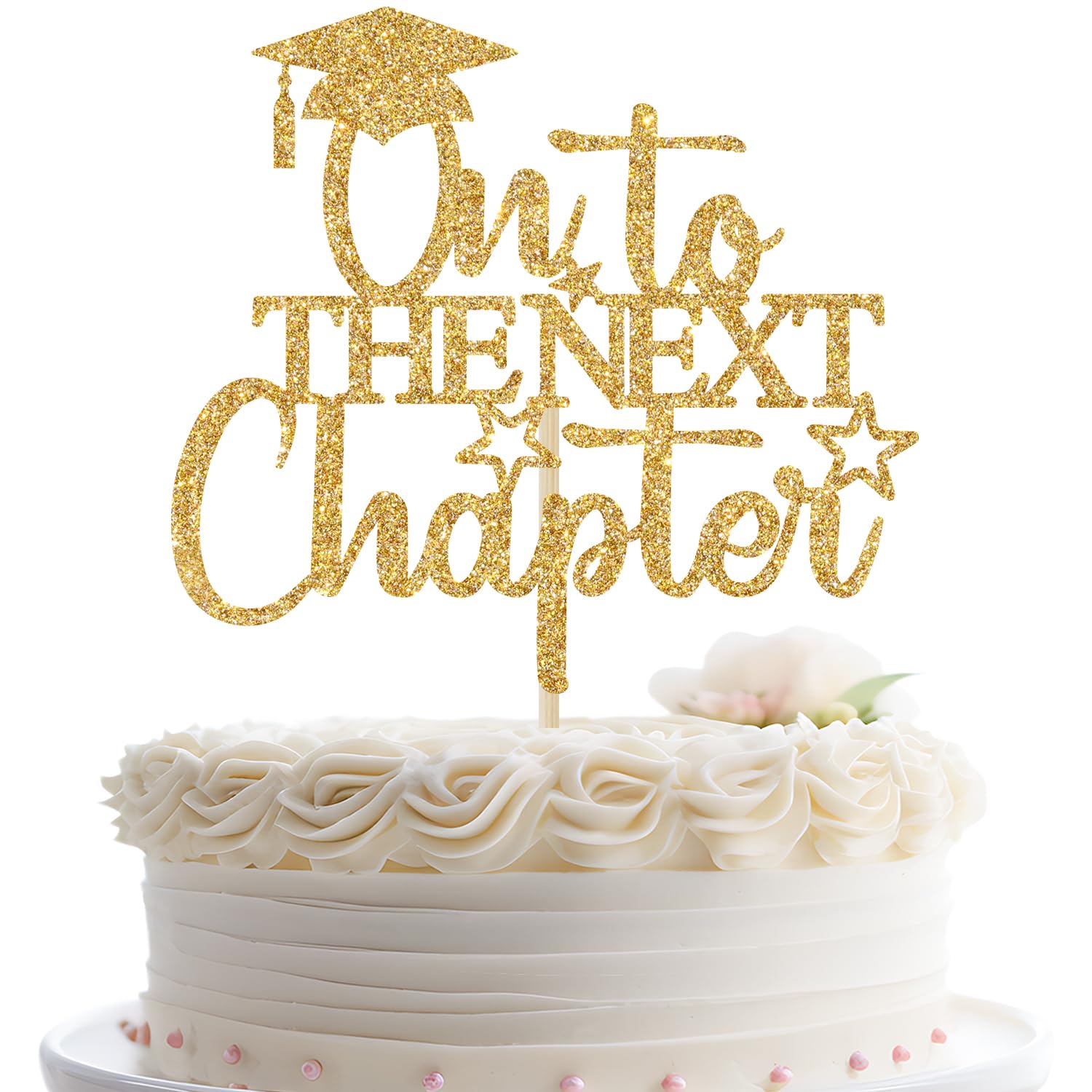 Jenrtvis Onto the Next Chapter Cake Topper Class of 2025 Cake Topper ...