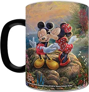 Amazon.com: Disney - Mickey and Minnie Mouse - Sweetheart Cove - One 11 oz Morphing Mugs Color ...