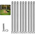 Amazon.com : Chain Link Fence Post Height Extender for Dogs/Deer, Heavy ...