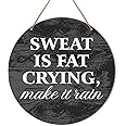 Amazon.com: Muktoujaumai Funny Gym Signs Wall Decor, Home Gym ...