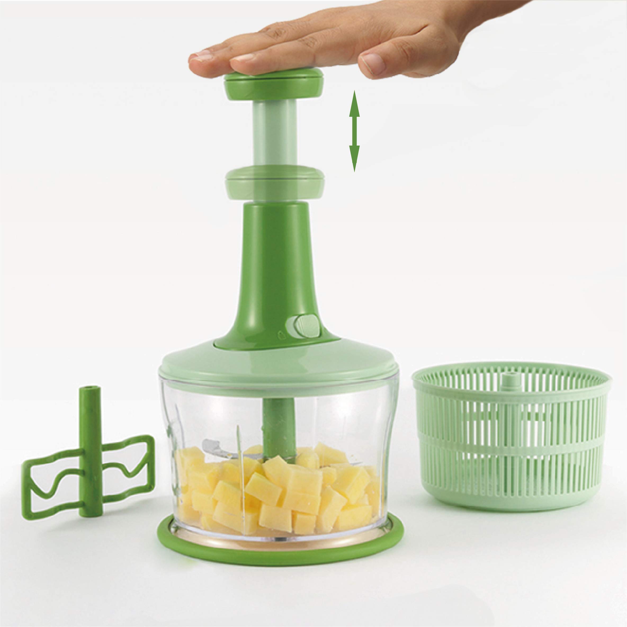 Buy Food Chopper Handheld-Hand Food Chopper Large Cup Chop and Cut ...