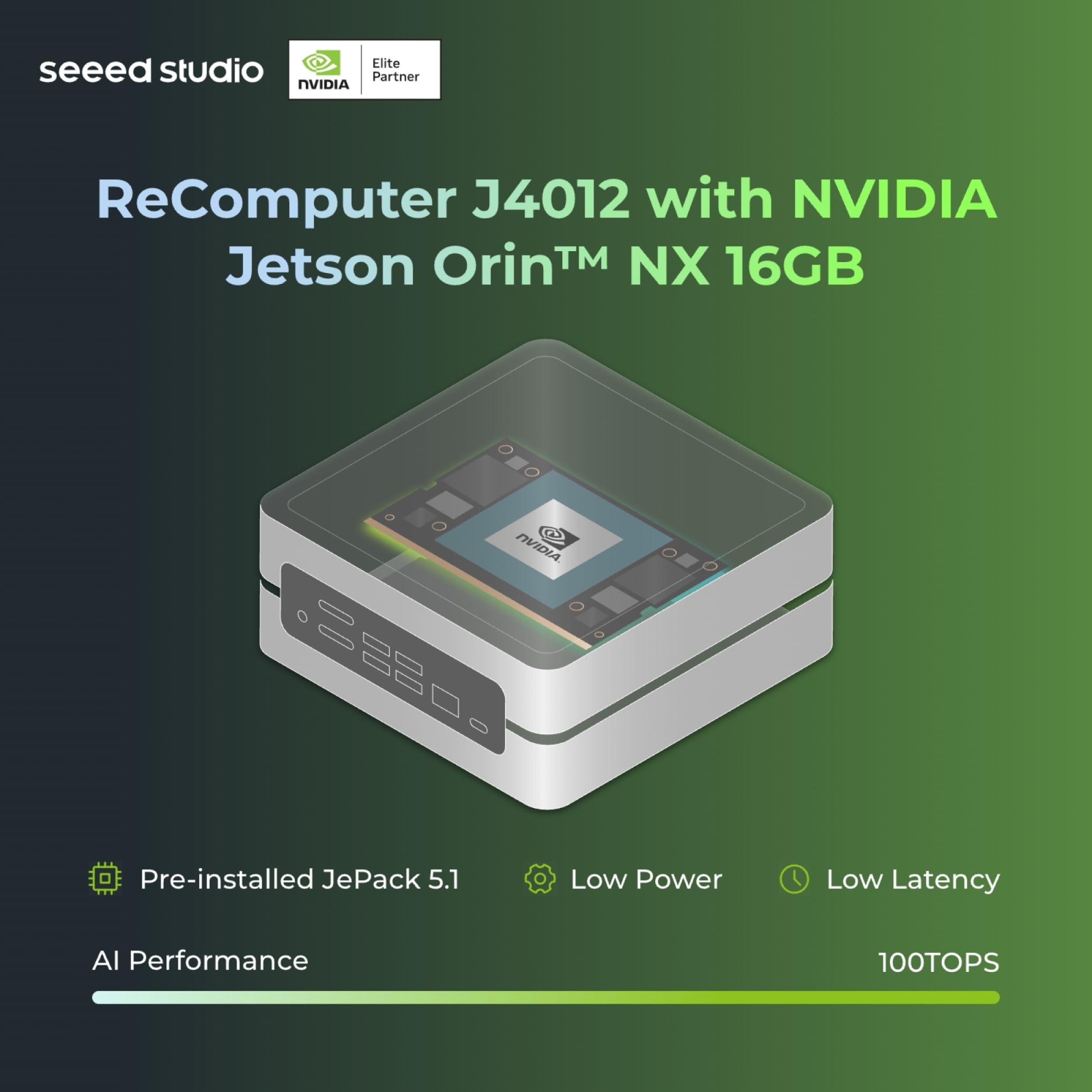 Mua seeed studio NVIDIA Jetson Orin NX 16GB Edge AI Device - reComputer ...