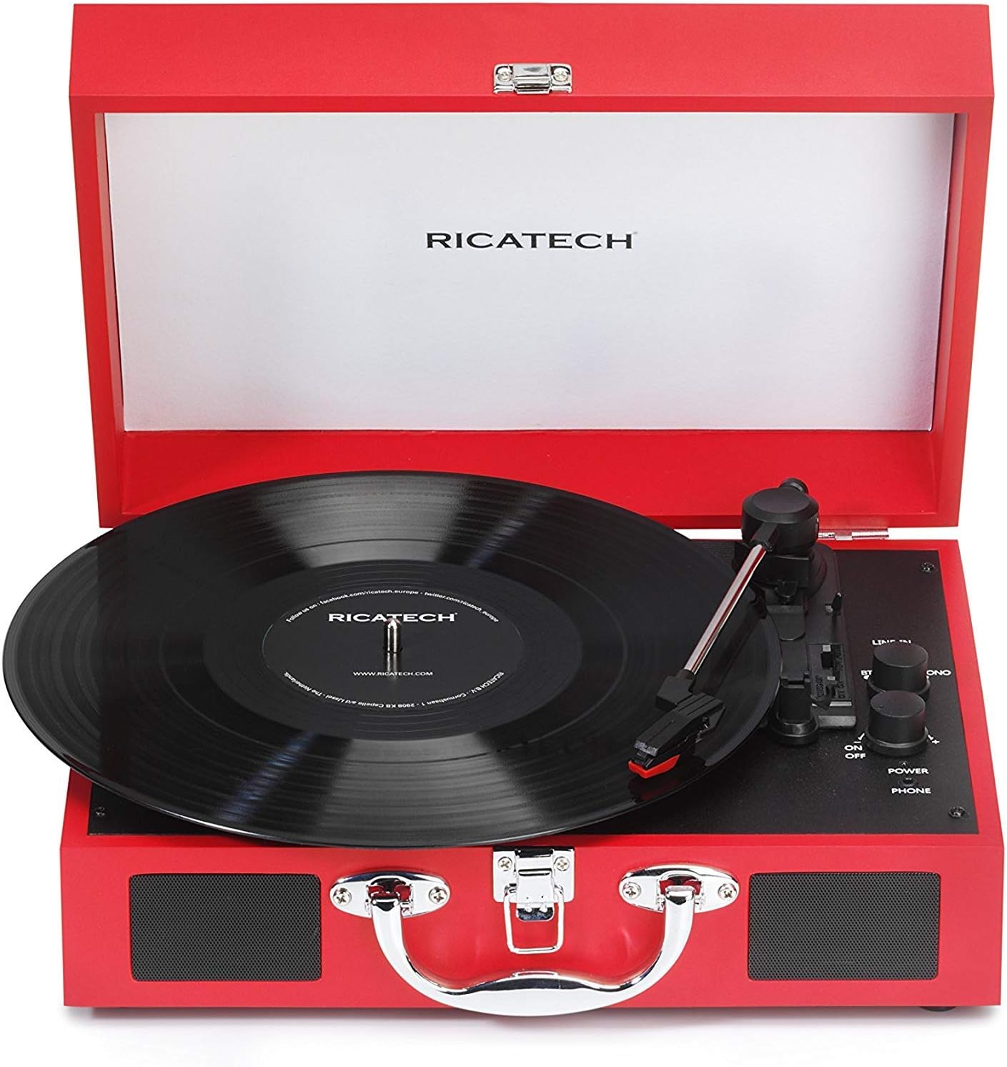 Ricatech RTT21 Turntable, Lightweight Portable Record Player With ...