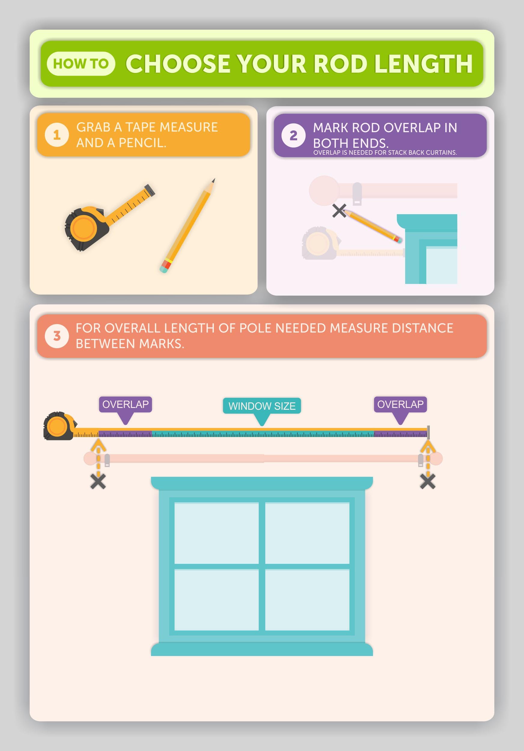 Ivilon Window Curtain Rod End Cap - 1 inch Pole. 120 to 240 Inch. Warm ...