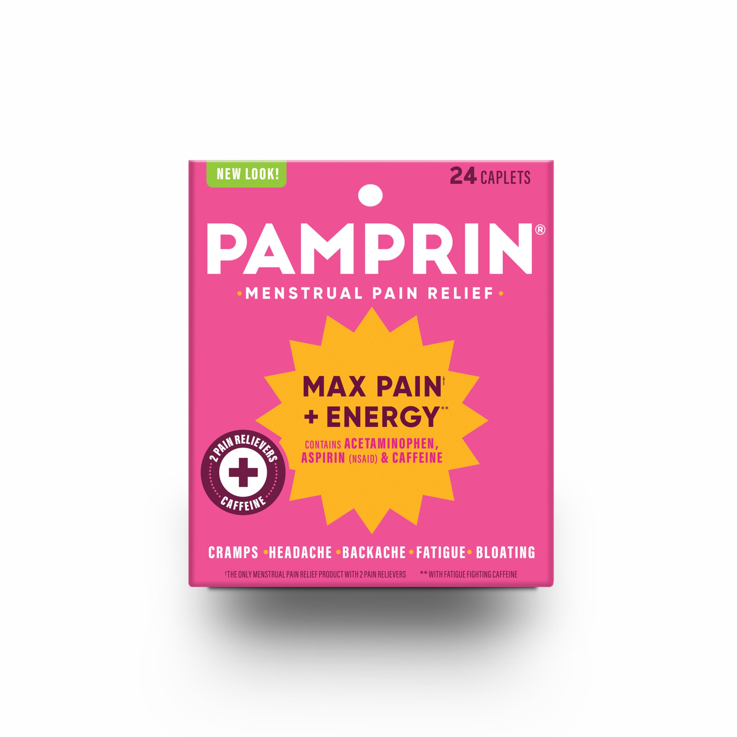 Mua Pamprin Maximum Strength Max Pain and Energy Formula, Menstrual ...