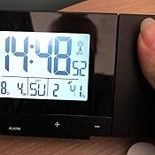 ThinkGizmos Atomic Projection Clock With Temperature TG644 Ceiling/Wall ...