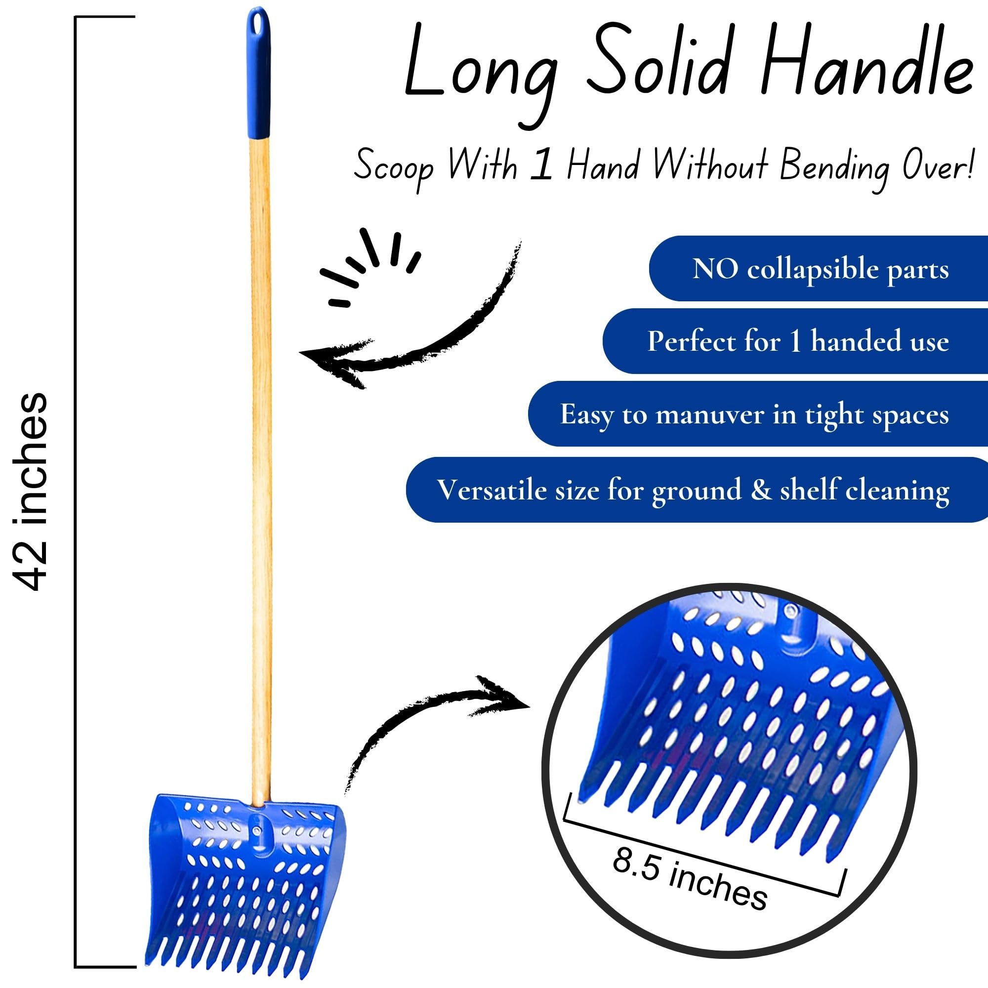 The Coop Scoop® 2-in-1 Chicken Poop Scooper & Rake – Durable Sand ...