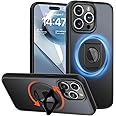 Amazon.com: Meifigno MagicRing Series for iPhone 15 Pro max Case - 360°Rotatable Ring Holder ...