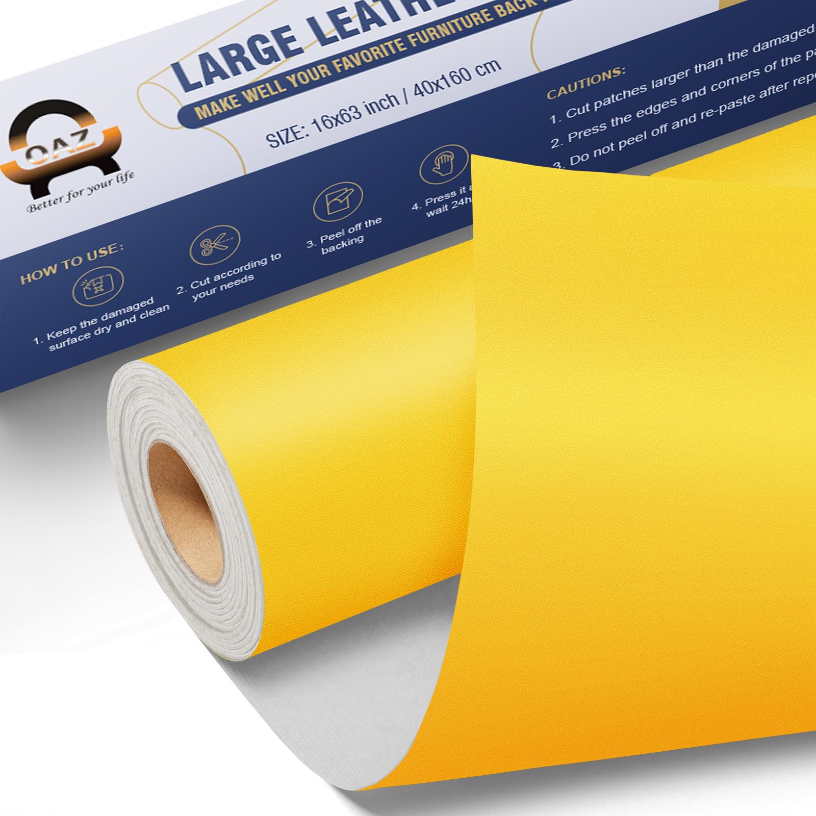 Leather Repair Patch Tape, 16"x 63" Self Adhesive Leather Repair Tape ...