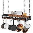 Amazon.com: CHOEZON 31.7-Inch Hanging Pot Rack, Space-Saving Pot Hanger ...