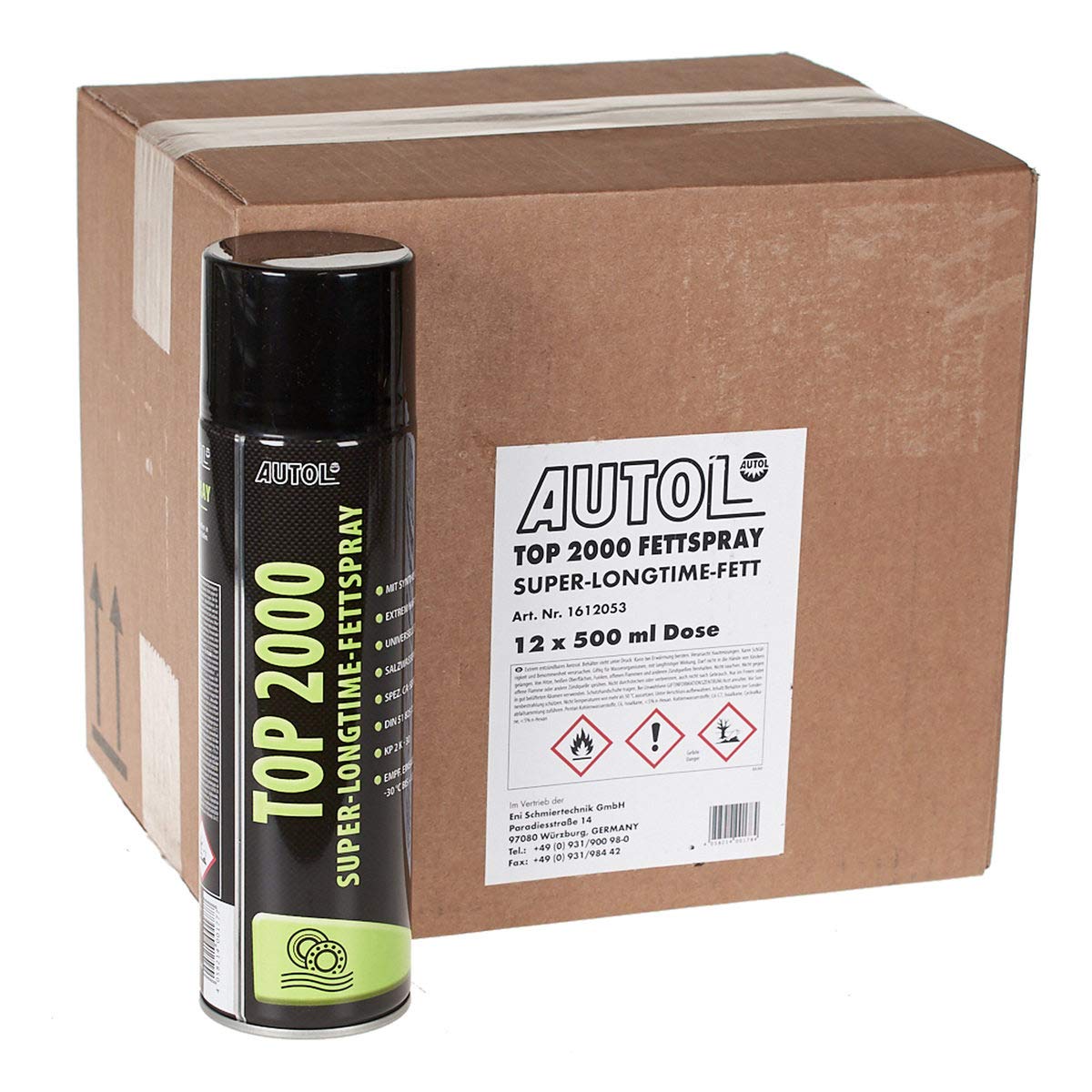 Autol Top 2000 Fettspary 12 x 500 ml Dosen: Amazon.de: Baumarkt