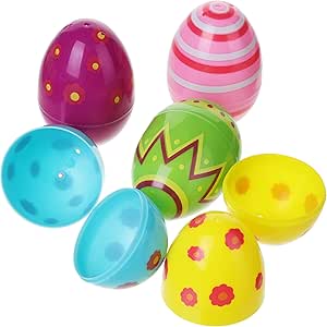 Amazon.com: Mr. Pen- Plastic Easter Eggs, 30 Pack, 3'' Tall, Printed ...