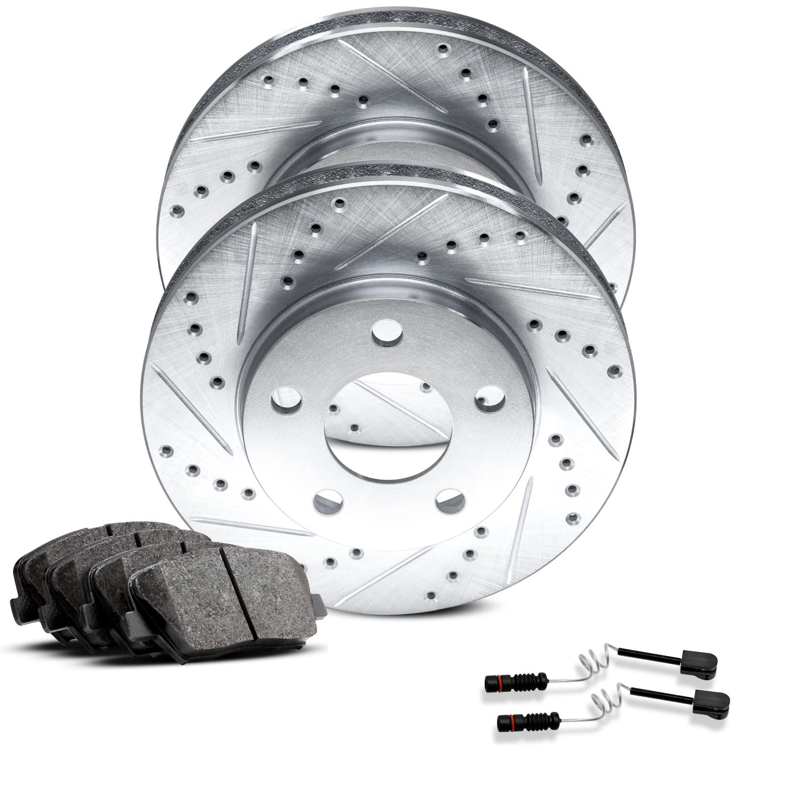 R1 Concepts Rear Brakes and Rotors Kit |Rear Brake Pads| Brake Rotors ...