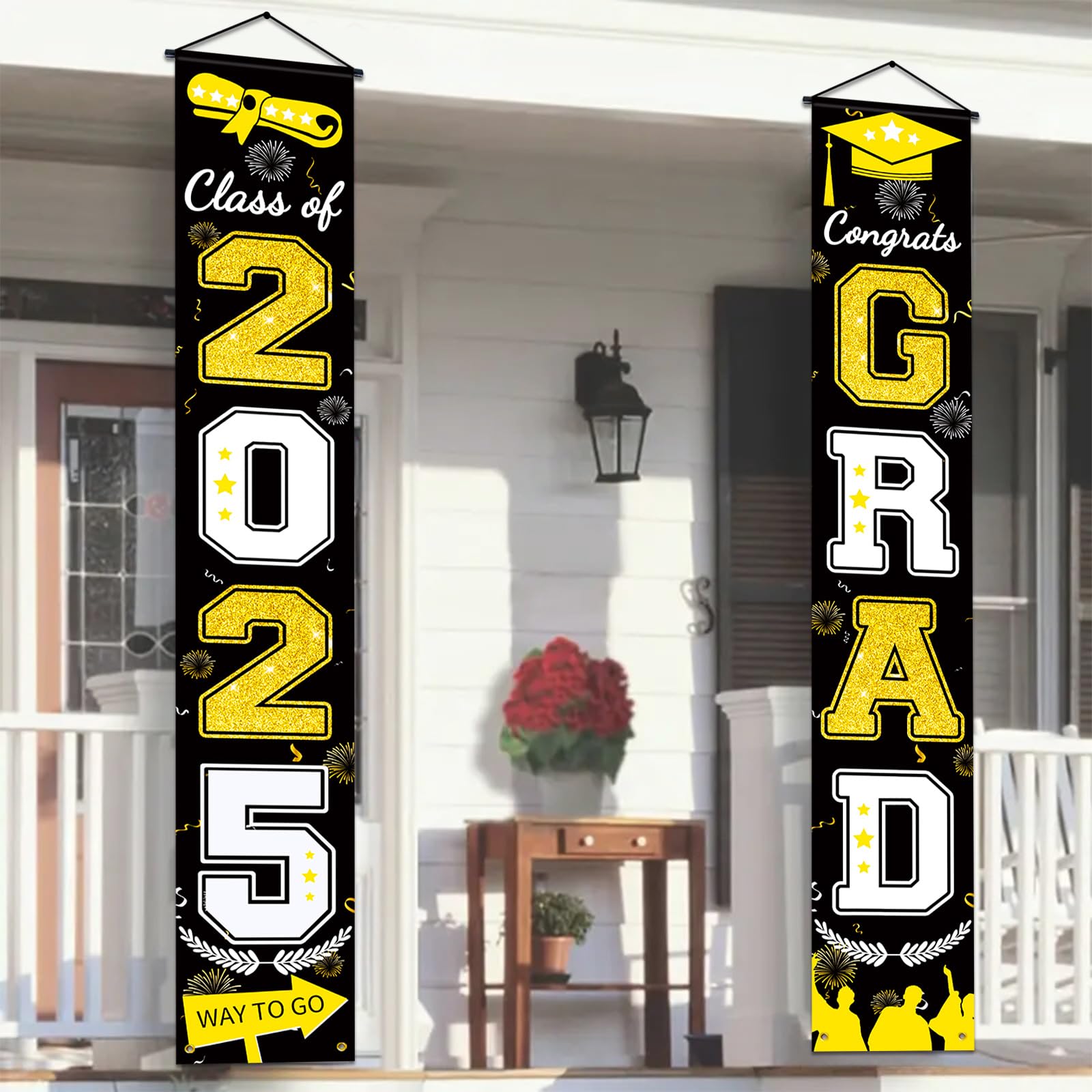 Premium Graduation Banner Class of 2025, Large 71x12in, Congrats Grad ...