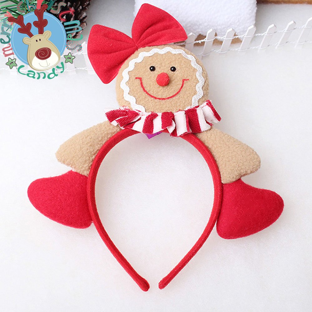 Christmas Headband Gingerbread Man Style Christmas Party headband Hair ...