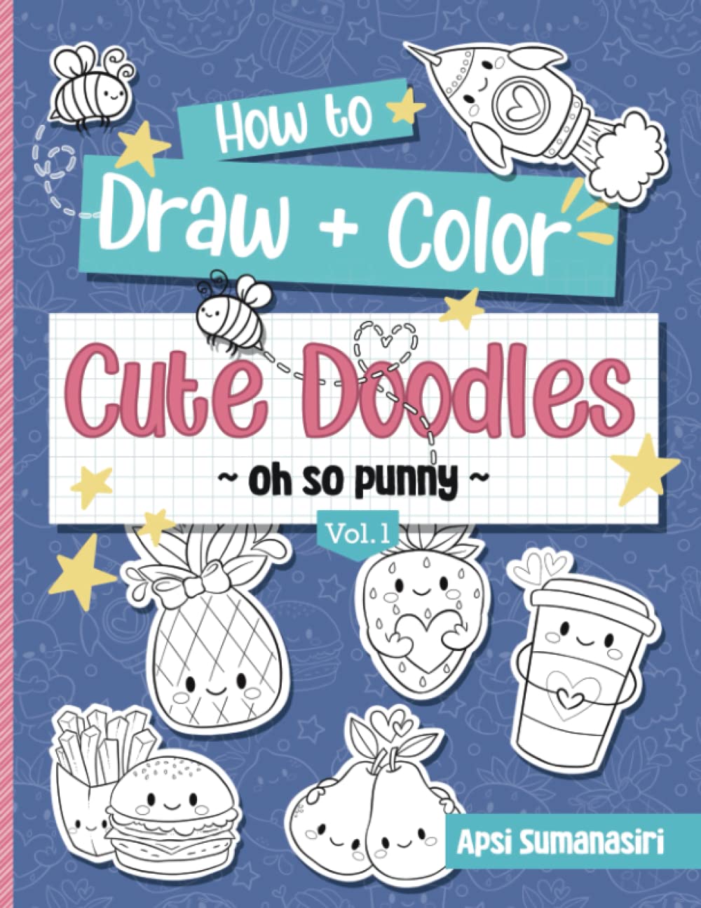 Mua How to Draw + Color Cute Doodles : Oh So Punny | Coloring book ...