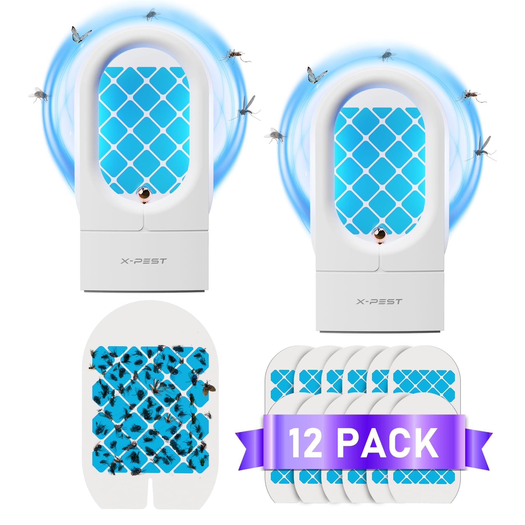 X-PEST Fruit Fly Traps for Indoors, Plug-in Fly Trap Indoor, Gnat Traps ...